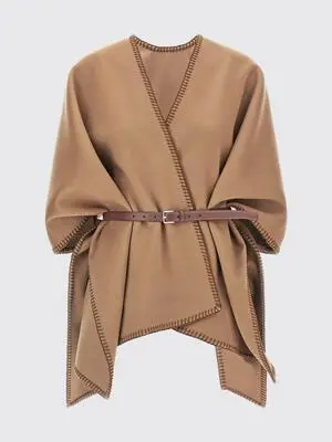 Max Mara Asymmetric Virgin Wool Cape - Cream
