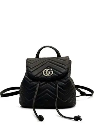 Gucci Gg Marmont Leather Backpack - Multicolor