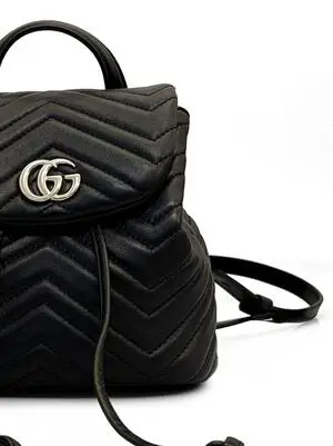 Gucci Gg Marmont Leather Backpack - Multicolor