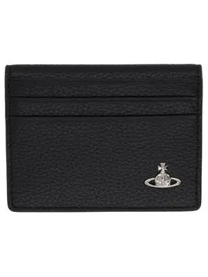 VIVIENNE WESTWOOD Card Holder With Orb Detail - Black