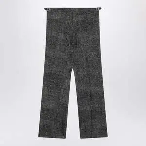 Prada Herringbone Pants - Black
