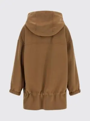 Max Mara Single-breasted Wool Hooded Coat