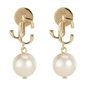 JIMMY CHOO Jc Pearl Earrings - Gold