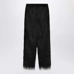 Loulou De Saison Reed Fringed Trousers - Black