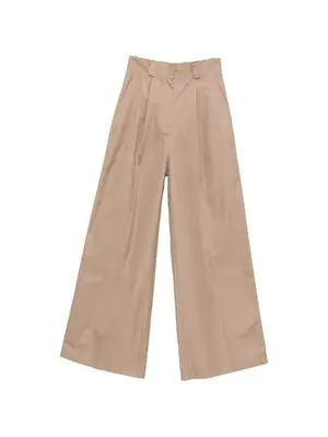 Balenciaga Cotton High-waisted Trousers - Multicolor