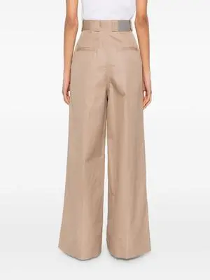 Balenciaga Cotton High-waisted Trousers - Multicolor