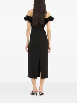 ROTATE BY BIRGER CHRISTENSEN Crepe Midi Dress