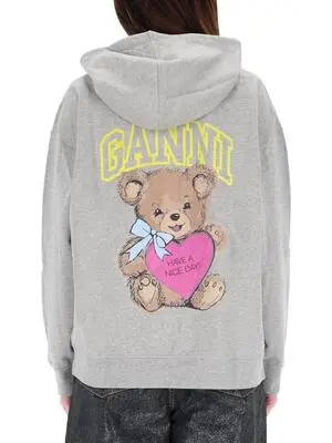 GANNI Teddy Sweatshirt - Gray