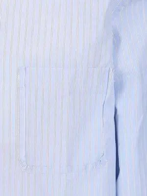 MAISON MARGIELA Tailored Striped Cotton Shirt - Blue