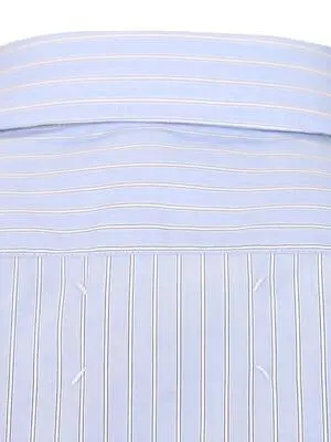 MAISON MARGIELA Tailored Striped Cotton Shirt - Blue