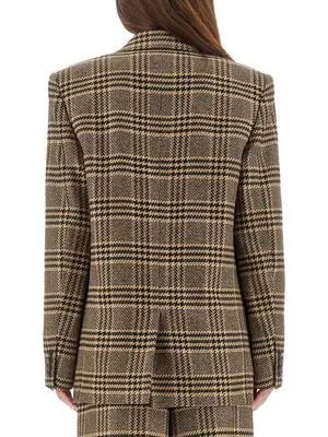 Saint Laurent Silk And Cashmere Blazer - Cream