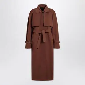 Max Mara Rainproof Gabardine Trench Coat - Brown