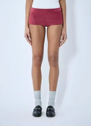 Gucci Suede Mini Shorts