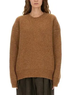 Saint Laurent Thick Knit Pullover - Cream