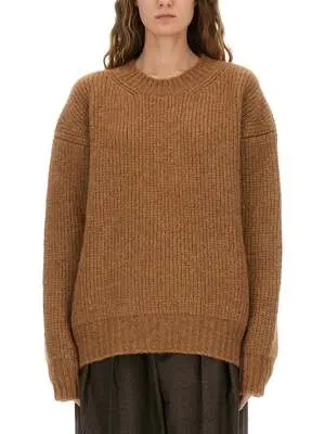 Saint Laurent Thick Knit Pullover - Cream