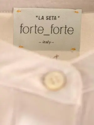 FORTE_FORTE Stretch Heavy Satin Silk Shirt - Multicolor