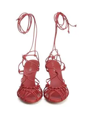 FORTE_FORTE White Leather Sandals