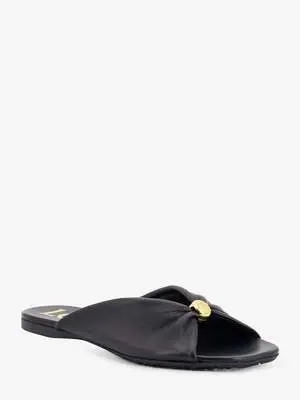 Loewe Pebble Soft Leather Sandals - Black