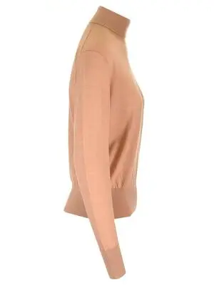 FORTE_FORTE Superfine Merinos Turtleneck Sweater - Brown
