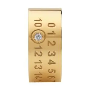 MAISON MARGIELA Numerical Ring With Diamond - Gold