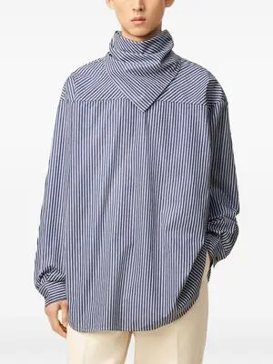 AMI Paris Striped Cotton Shirt - Multicolor