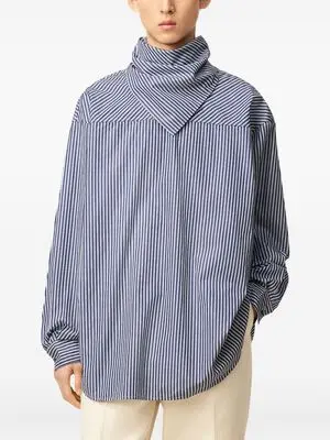 AMI Paris Striped Cotton Shirt - Multicolor
