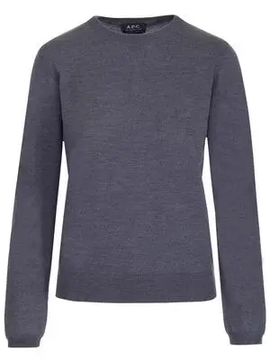 A.p.c. Wool Crew Neck Pullover - Gray