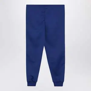 Prada Blueette/white Technical Fabric Jogging Trousers