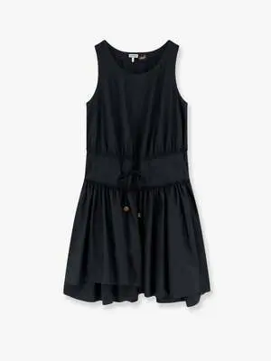 Loewe Paula's Ibiza Lightweight Cotton Dress - Black