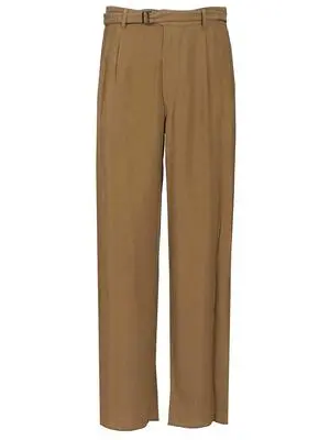 Giorgio Armani Tailored Trousers With Pleats - Cream