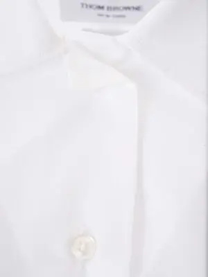 Thom Browne Cropped Poplin Shirt - White