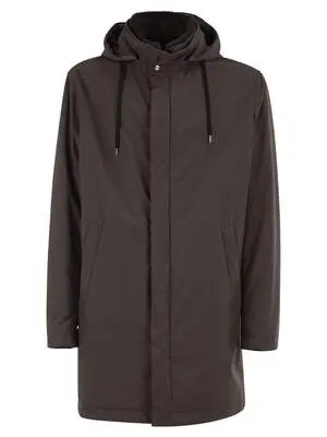Herno Lightweight Stretch Technical Parka - Brown