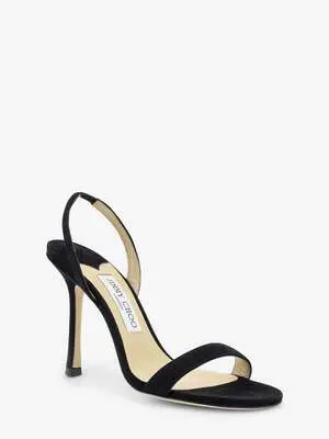 JIMMY CHOO Jenn 100 Suede Sandals