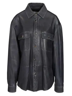 Loewe Lambskin Shirt Jacket - Blue