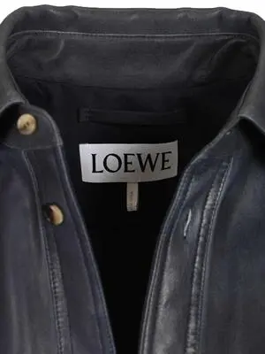 Loewe Lambskin Shirt Jacket - Blue