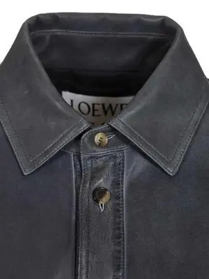 Loewe Lambskin Shirt Jacket - Blue