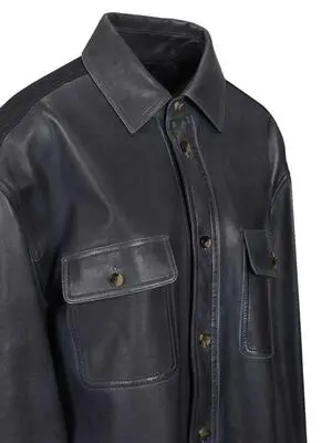 Loewe Lambskin Shirt Jacket - Blue