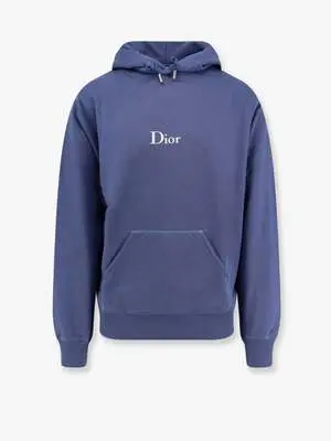 Dior Cotton Sweatshirt With Embroidered Lettering Logo - Multicolor