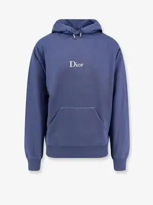 Dior Cotton Sweatshirt With Embroidered Lettering Logo - Multicolor