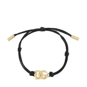 Dolce & Gabbana Little Dg Logo Cord Bracelet - Black