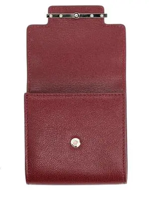 TOM FORD Leather Card Holder - Red
