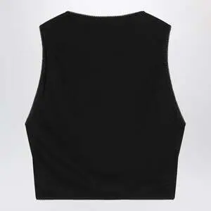 Alaïa Cotton-blend Wrap Top