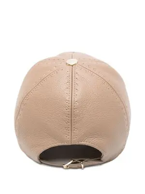 Max Mara Leather Baseball Hat