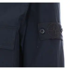 Stone Island Logo Zipped Overshirt
