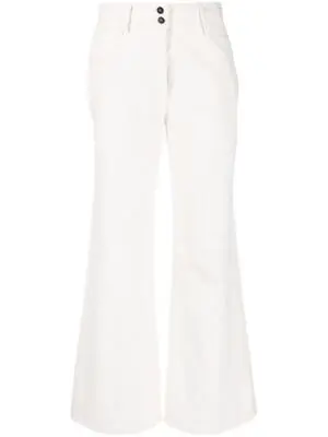 FORTE_FORTE Wide Leg Trousers - White
