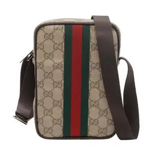 Gucci Mini Gg And Web Crossbody Bag - Cream