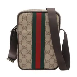 Gucci Mini Gg And Web Crossbody Bag - Cream