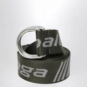 Balenciaga Balenciaga D-Ring Belt With Loop Sports Icon Motif Men Green