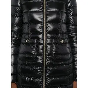 Herno Single Breasted Quilted Coat - Black