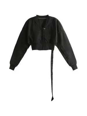 Rick Owens Cotton Cropped Bomber Jacket - Multicolor
